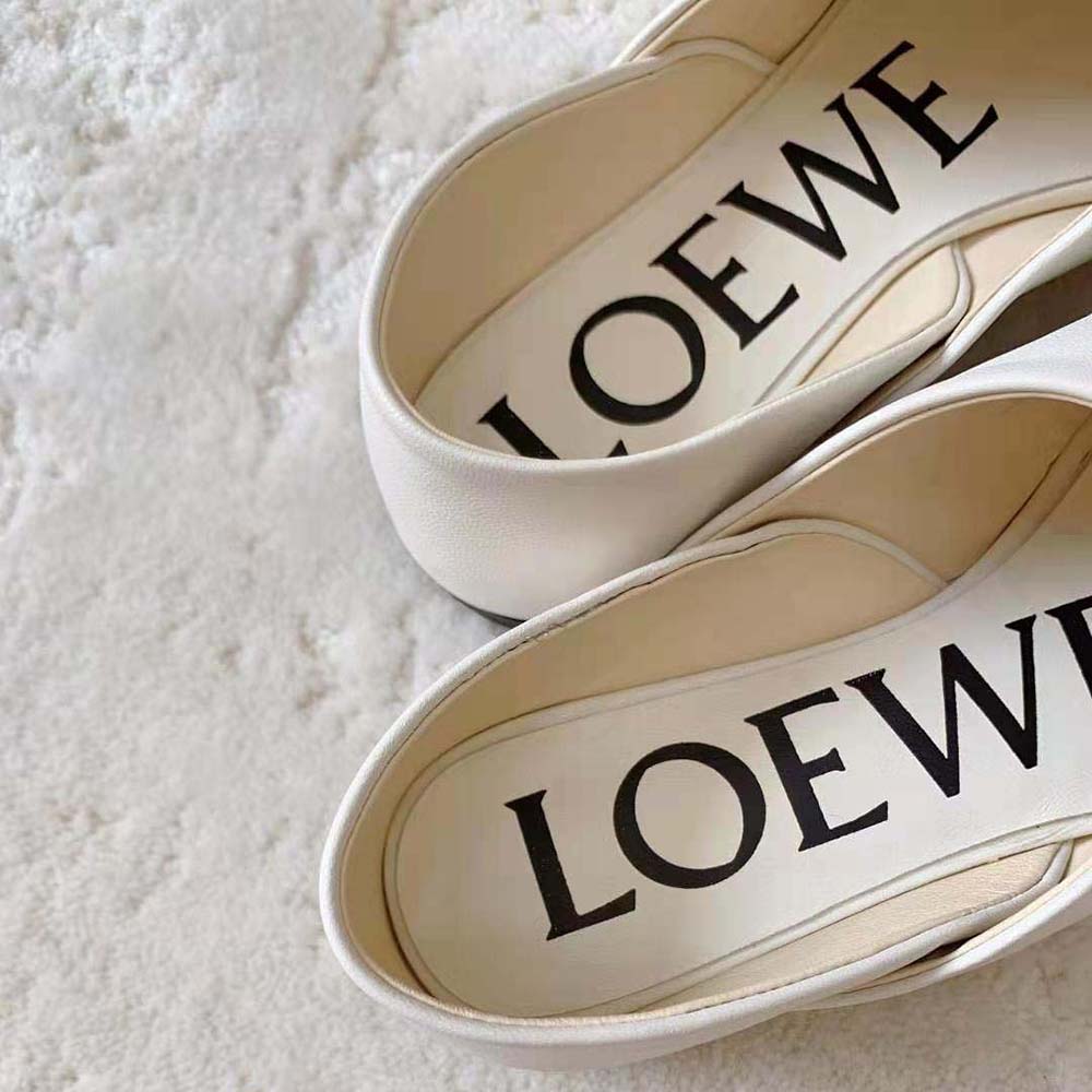 Loewe Women Toy Slipper in Goatskin-White – Luxury replica shoes, aaa ...